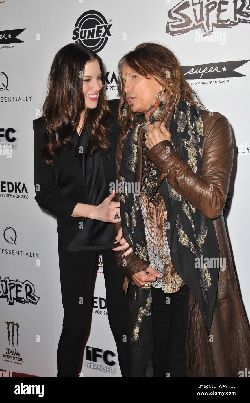 LOS ANGELES, CA. March 21, 2011: Liv Tyler & father Steven Tyler at the ...
