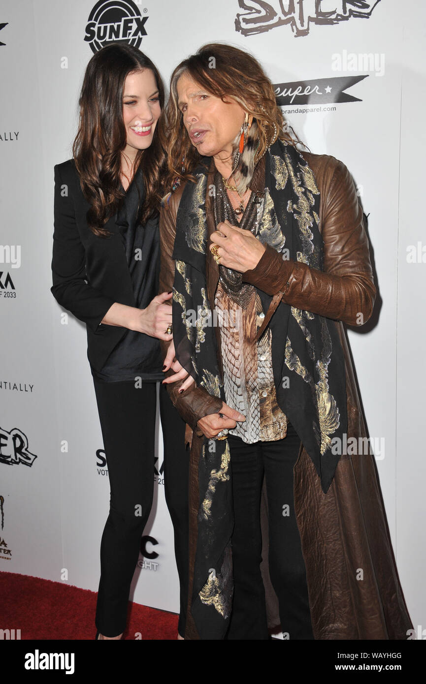 LOS ANGELES, CA. March 21, 2011: Liv Tyler & father Steven Tyler at the ...