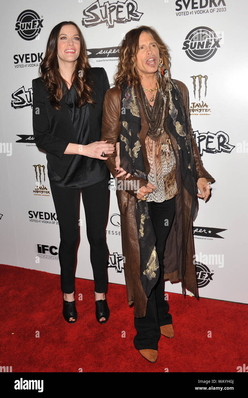 LOS ANGELES, CA. March 21, 2011: Liv Tyler & father Steven Tyler at the ...