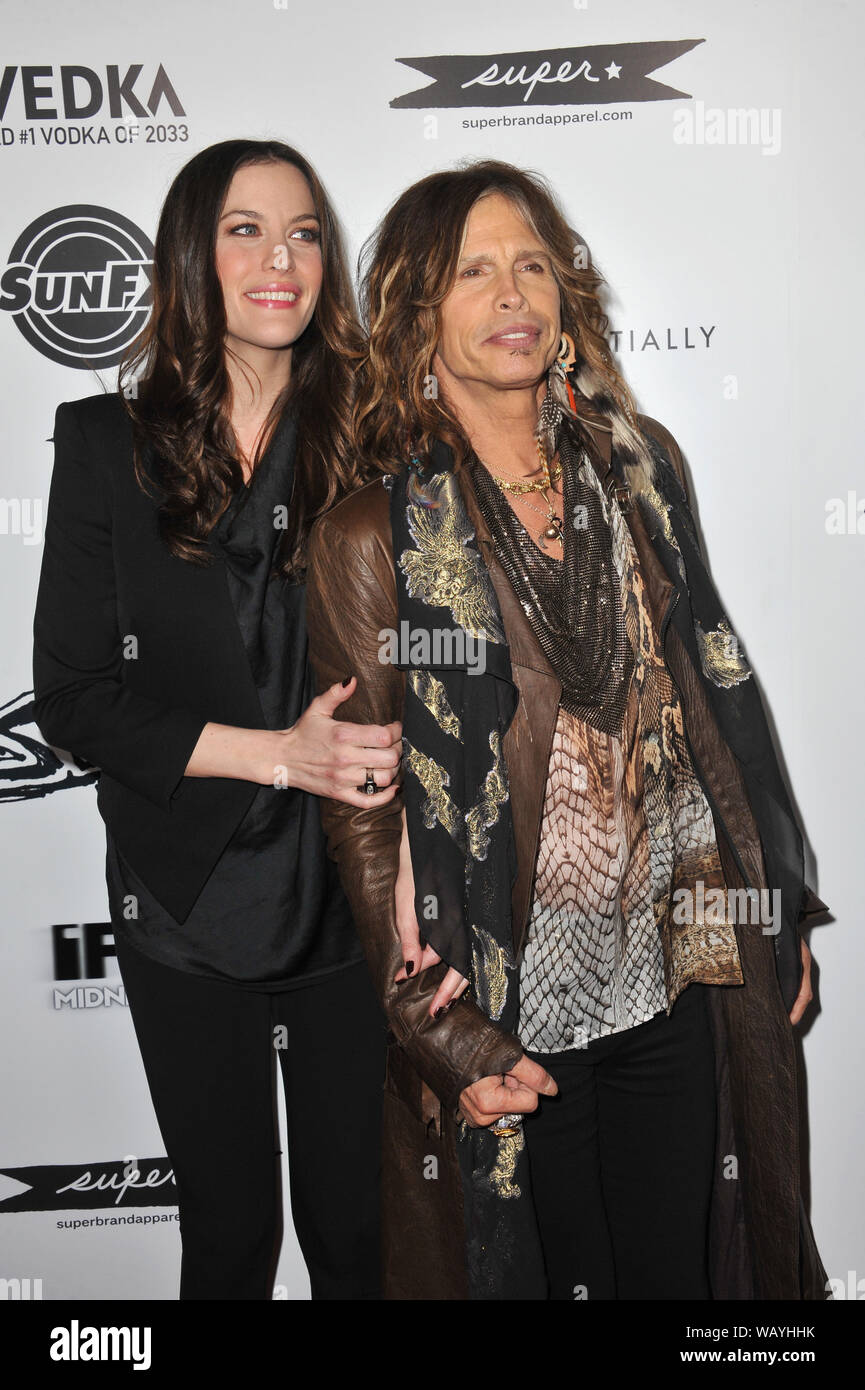 LOS ANGELES, CA. March 21, 2011: Liv Tyler & father Steven Tyler at the ...