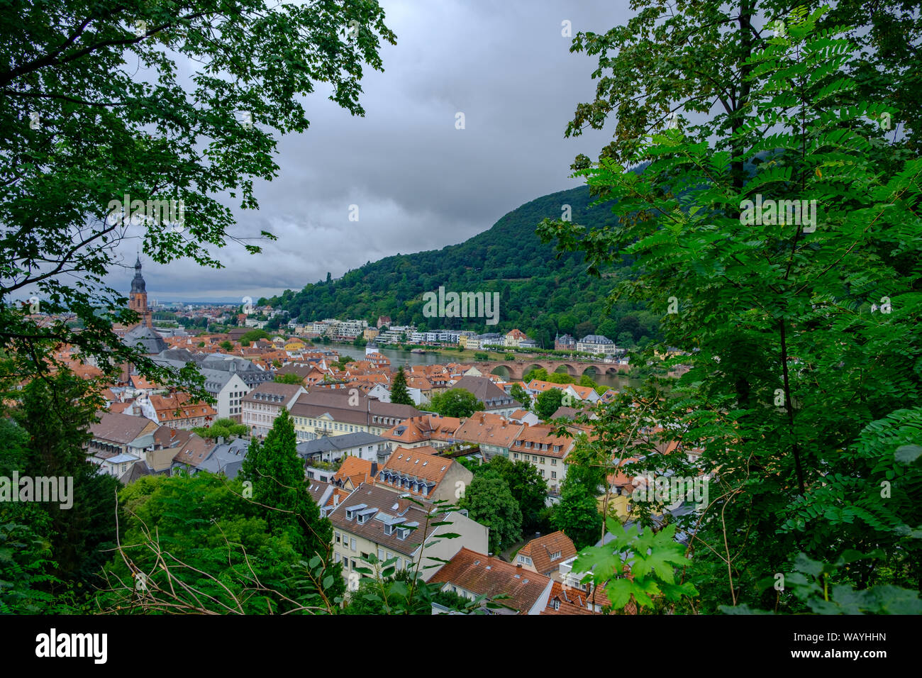 View from the Castle Gardens of the beautiful medieval city of ...