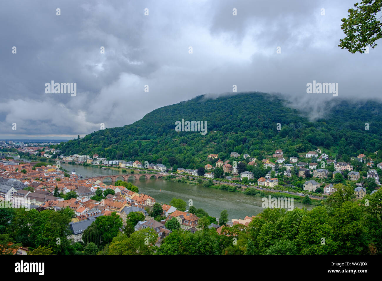 View from the Castle Gardens of the beautiful medieval city of ...