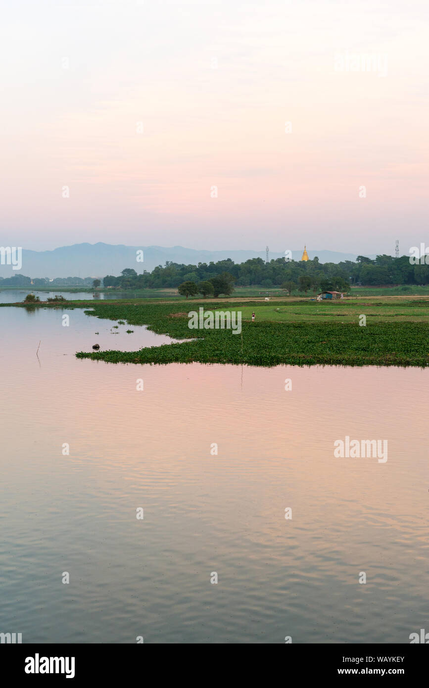 MANDALAY, MYANMAR - 03 DECEMBER, 2018: Vertical picture of beautiful ...