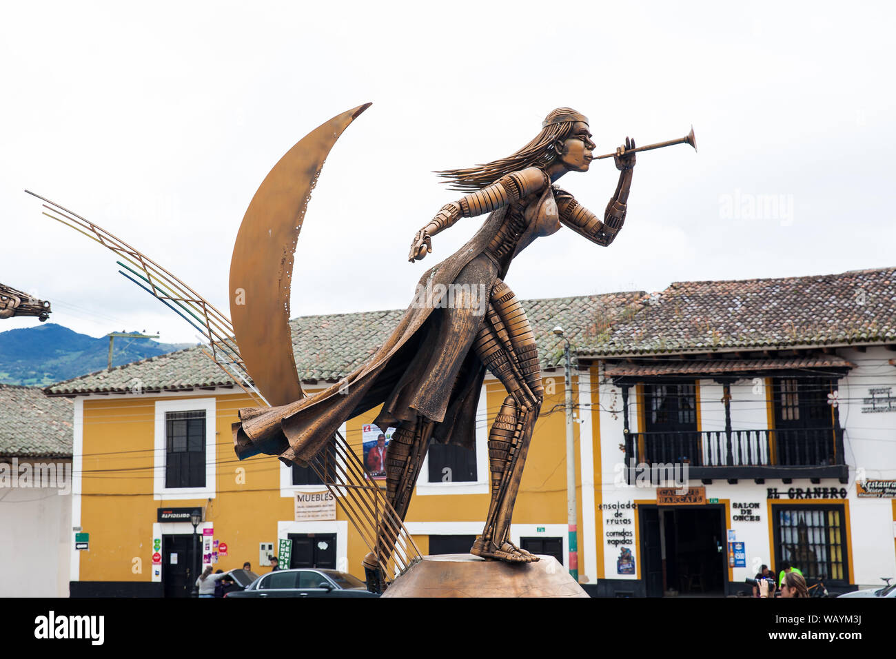 TURMEQUE, COLOMBIA AUGUST, 2019: Monument honouring the indigenous ...