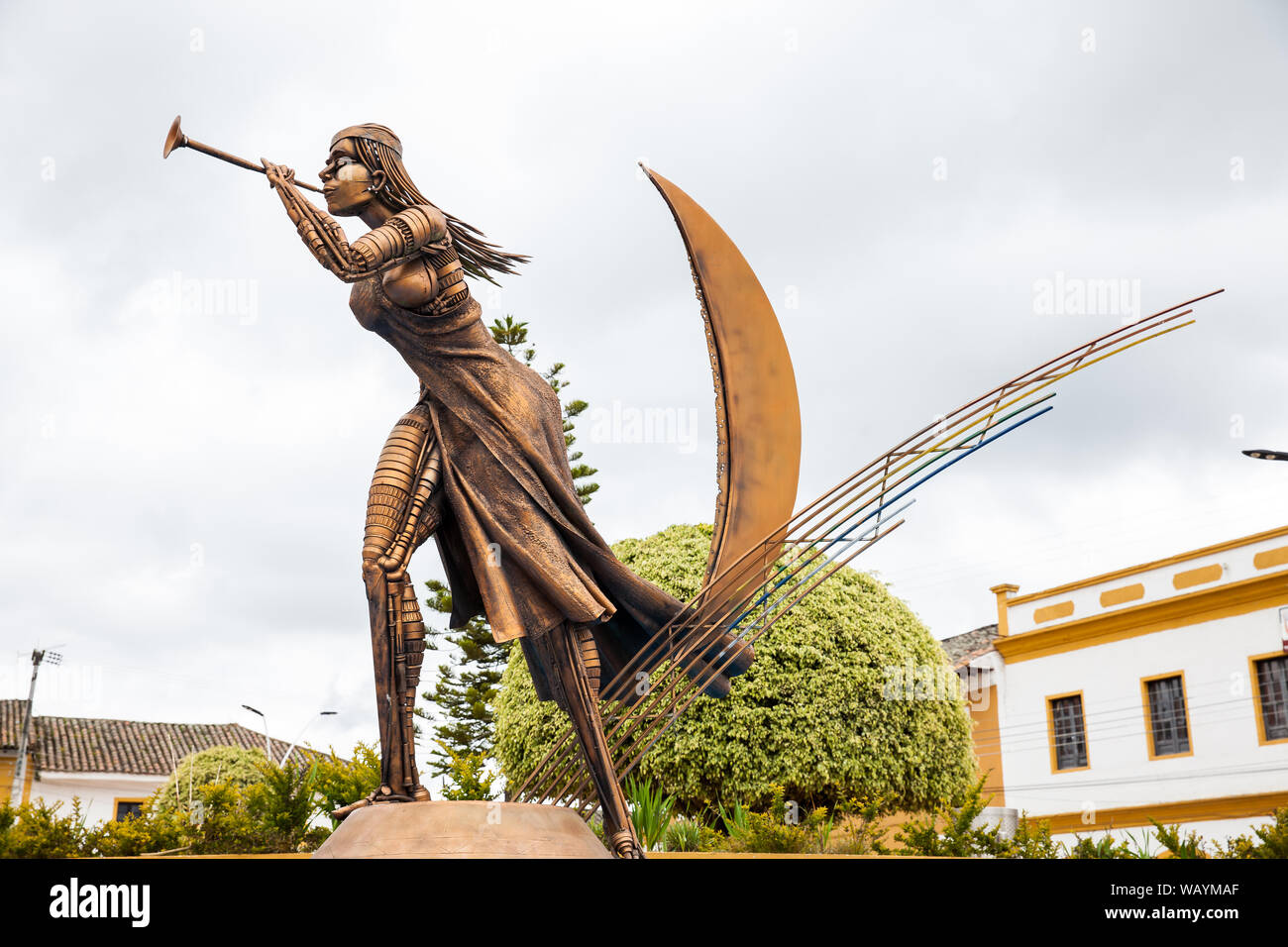 TURMEQUE, COLOMBIA AUGUST, 2019: Monument honouring the indigenous ...