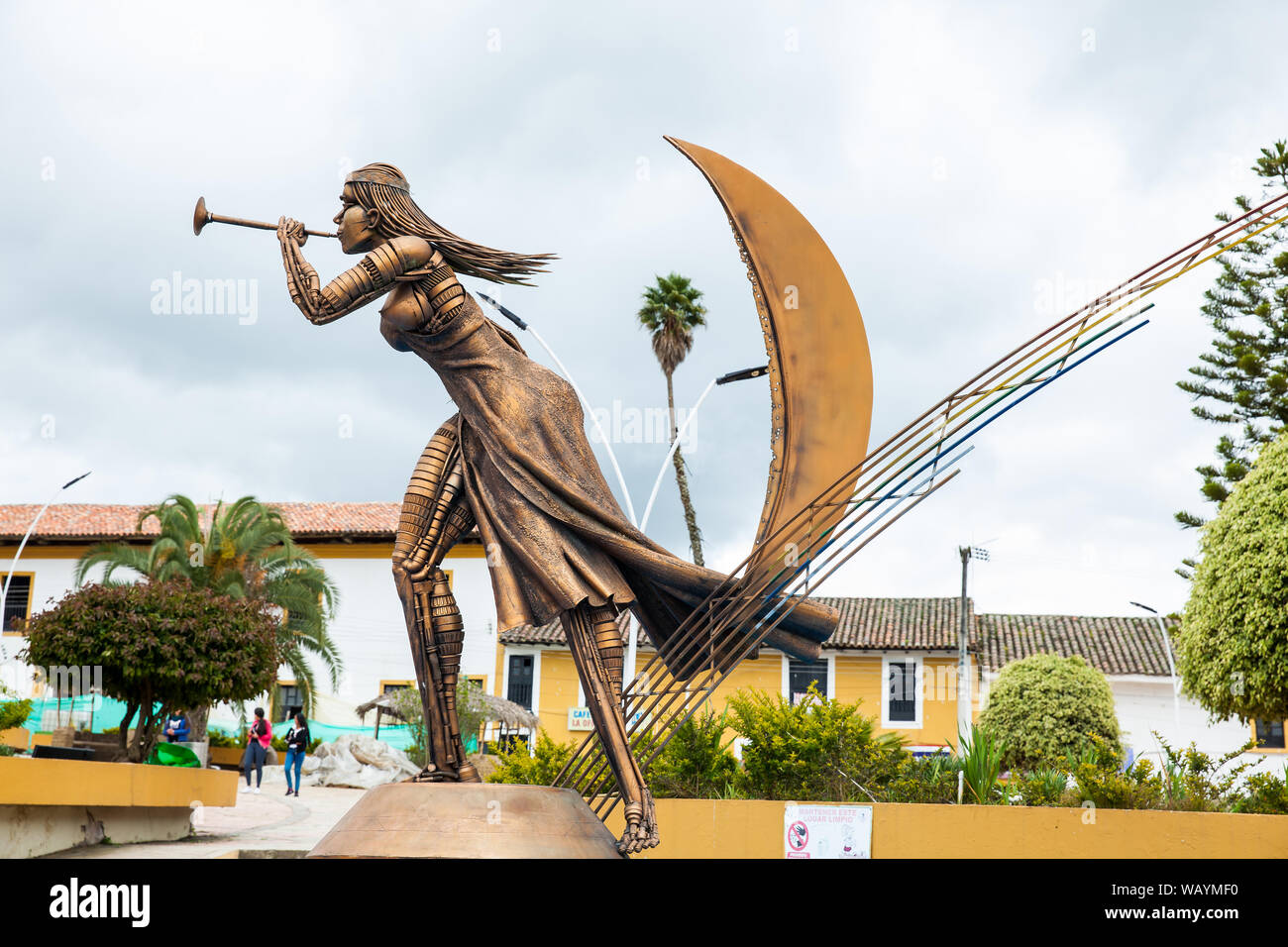 TURMEQUE, COLOMBIA AUGUST, 2019: Monument honouring the indigenous ...