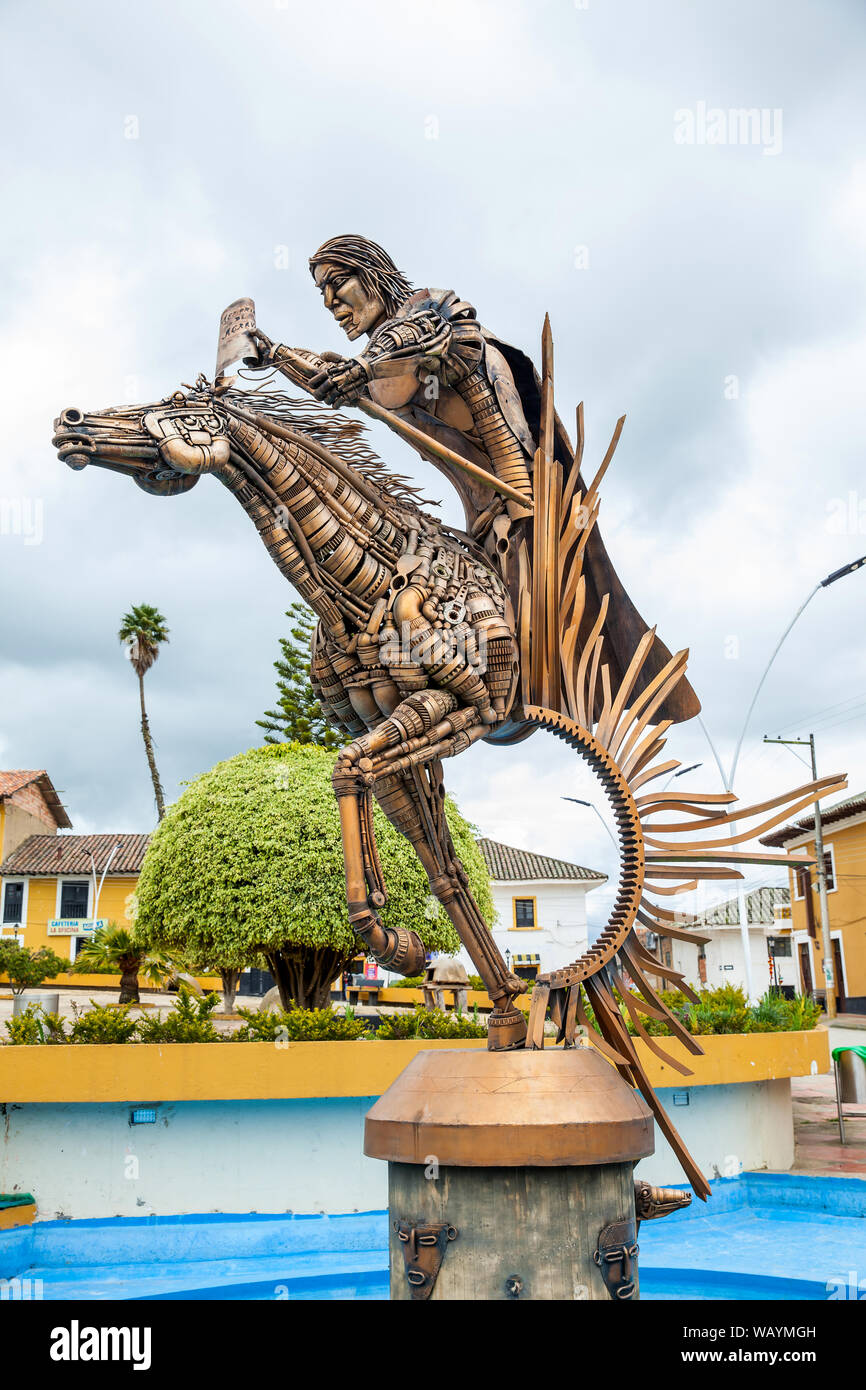 TURMEQUE, COLOMBIA AUGUST, 2019: Monument honouring the indigenous ...
