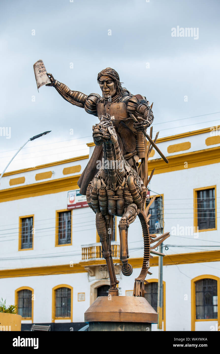 TURMEQUE, COLOMBIA AUGUST, 2019: Monument honouring the indigenous ...