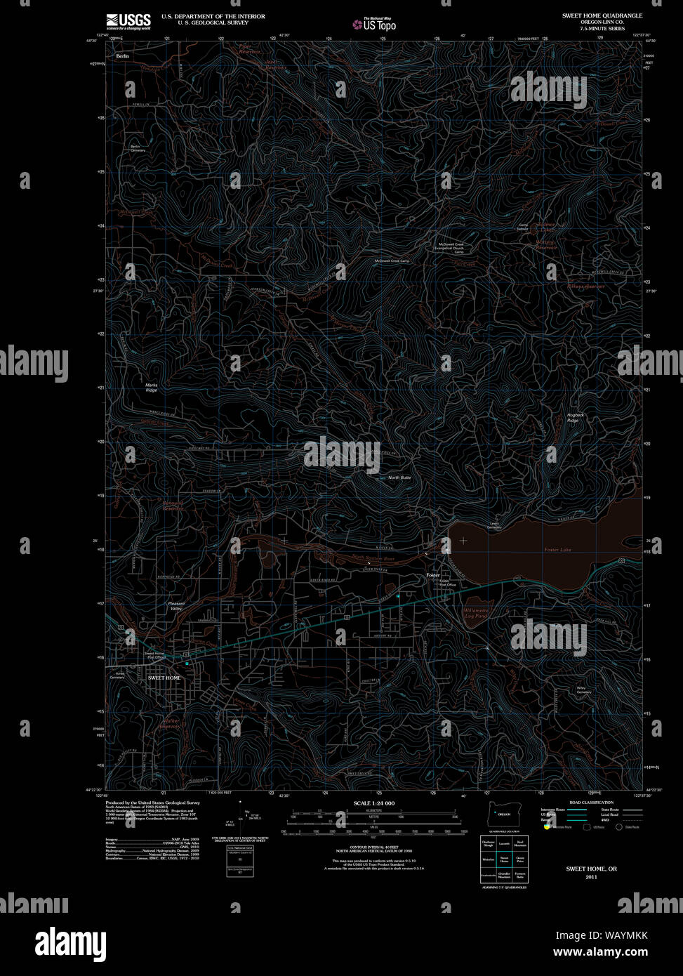 Map of sweet home hi-res stock photography and images - Alamy