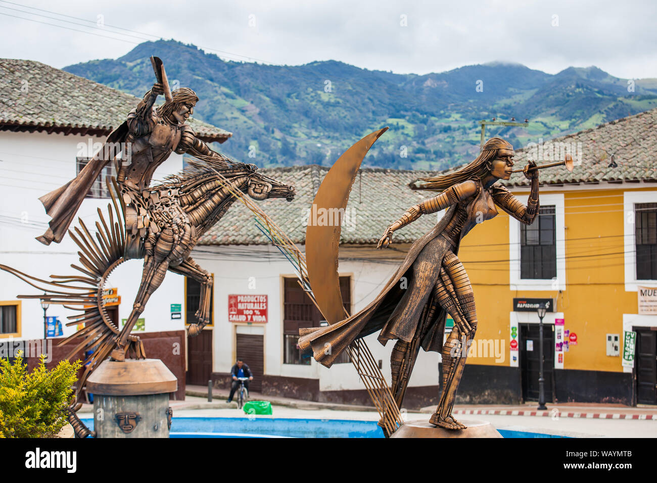 TURMEQUE, COLOMBIA AUGUST, 2019: Monument honouring the indigenous ...