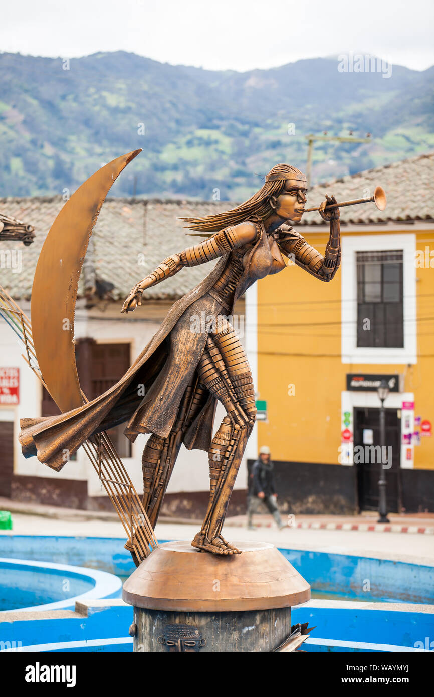TURMEQUE, COLOMBIA AUGUST, 2019: Monument honouring the indigenous ...