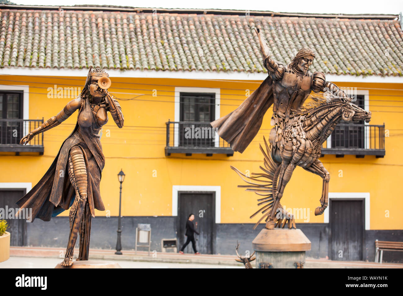 TURMEQUE, COLOMBIA AUGUST, 2019: Monument honouring the indigenous ...