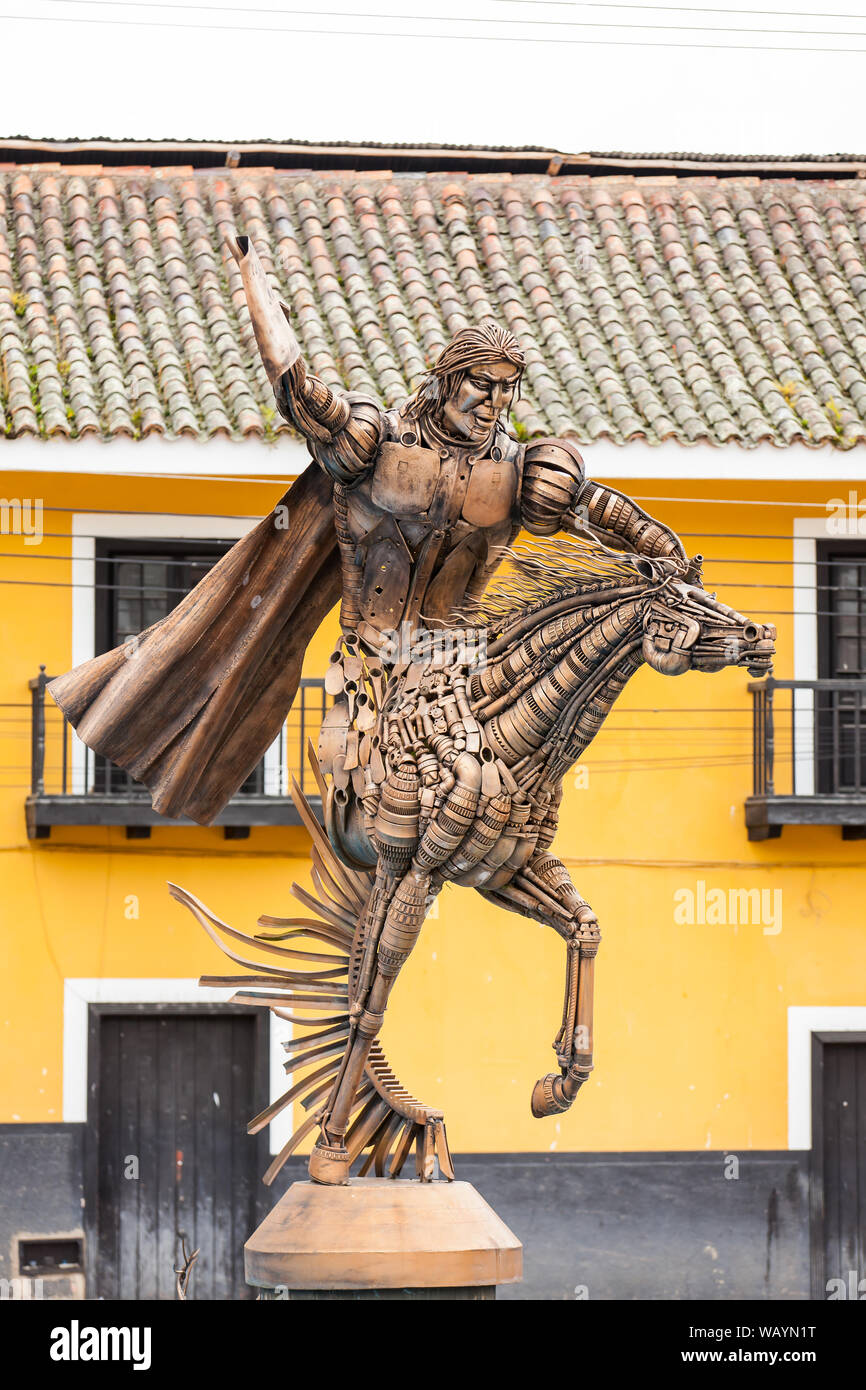 TURMEQUE, COLOMBIA AUGUST, 2019: Monument honouring the indigenous ...