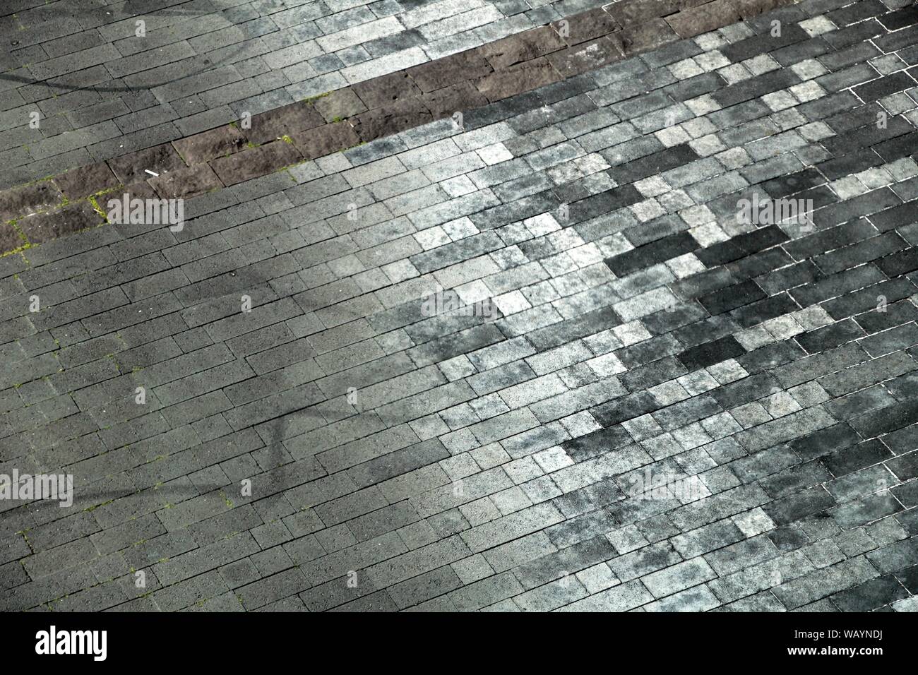 Overhead shot of outdoor ground tiles Stock Photo - Alamy