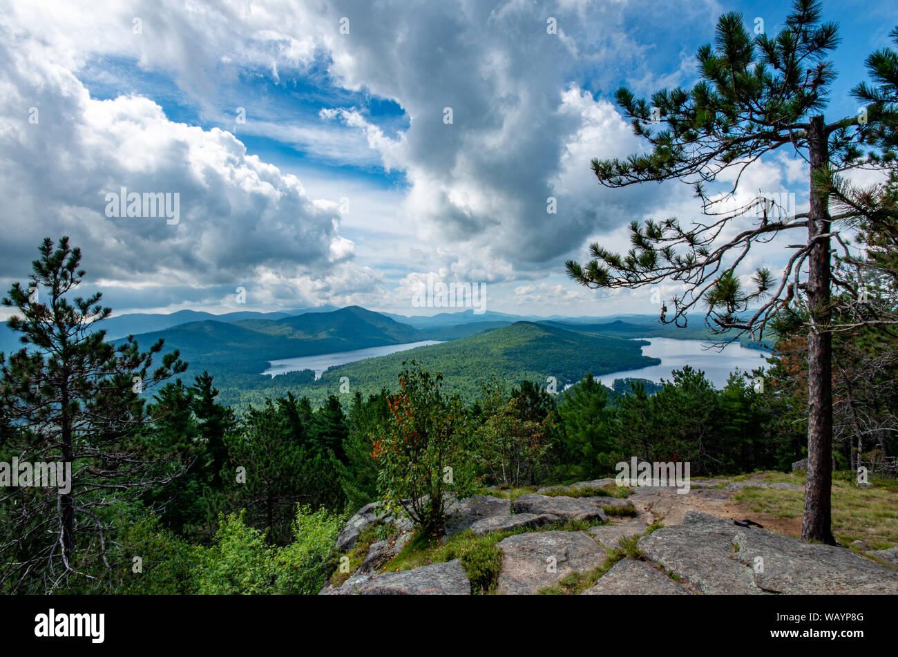 Silver lake from the summit of Silver Lake mountain Stock Photo - Alamy