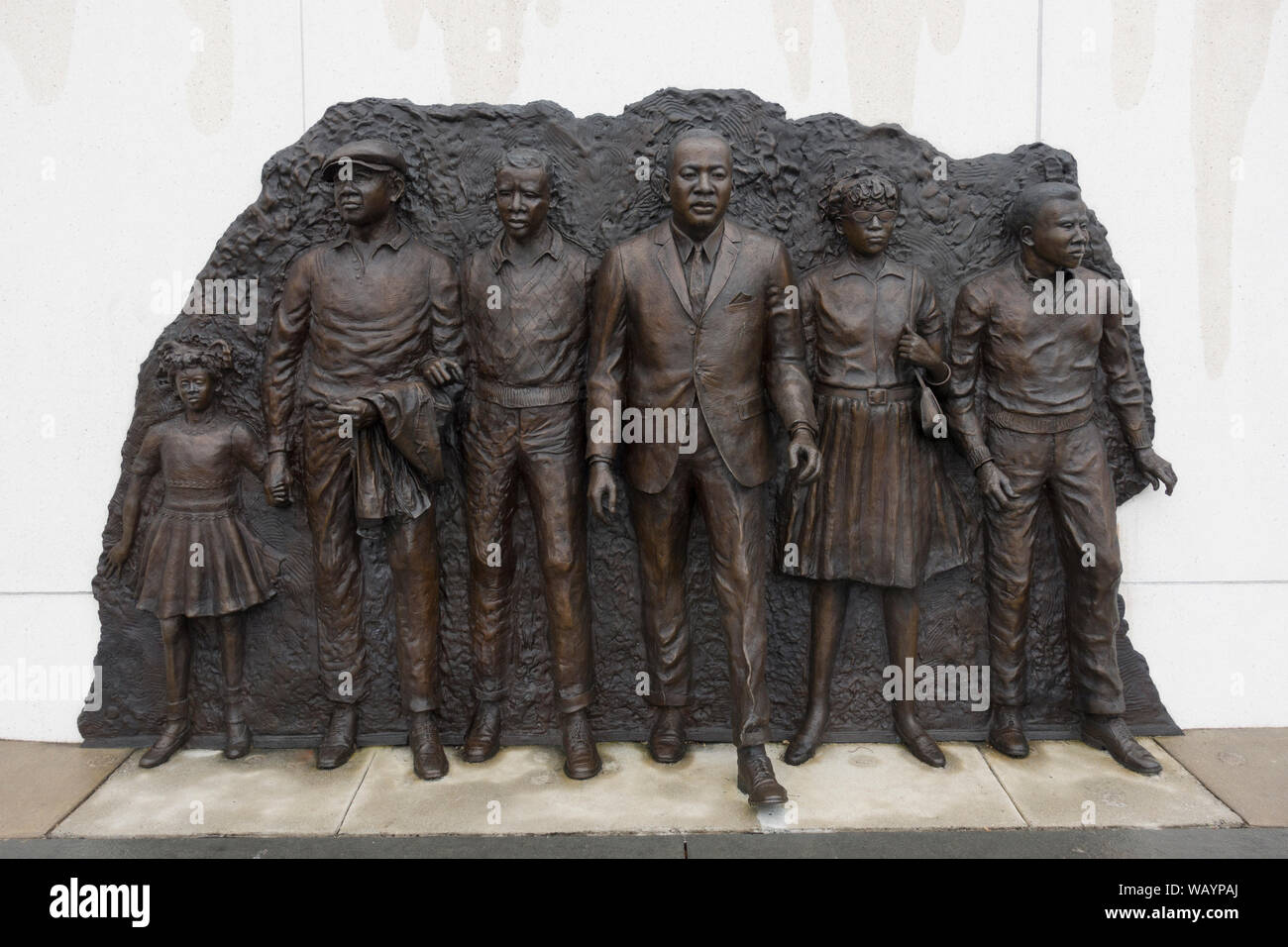 The Unfinished March statue at Martin Luther King Jr Plaza Newport News ...