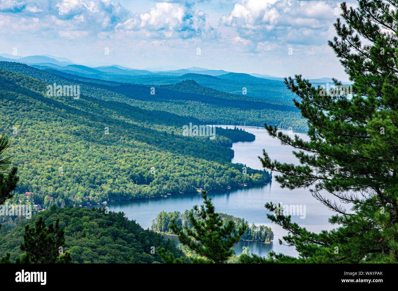 Silver lake from the summit of Silver Lake mountain Stock Photo - Alamy