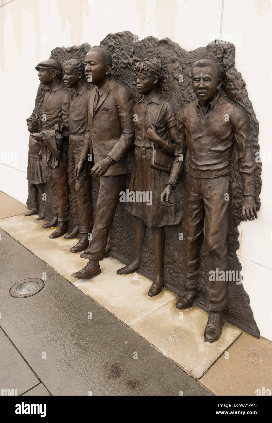 The Unfinished March statue at Martin Luther King Jr Plaza Newport News ...
