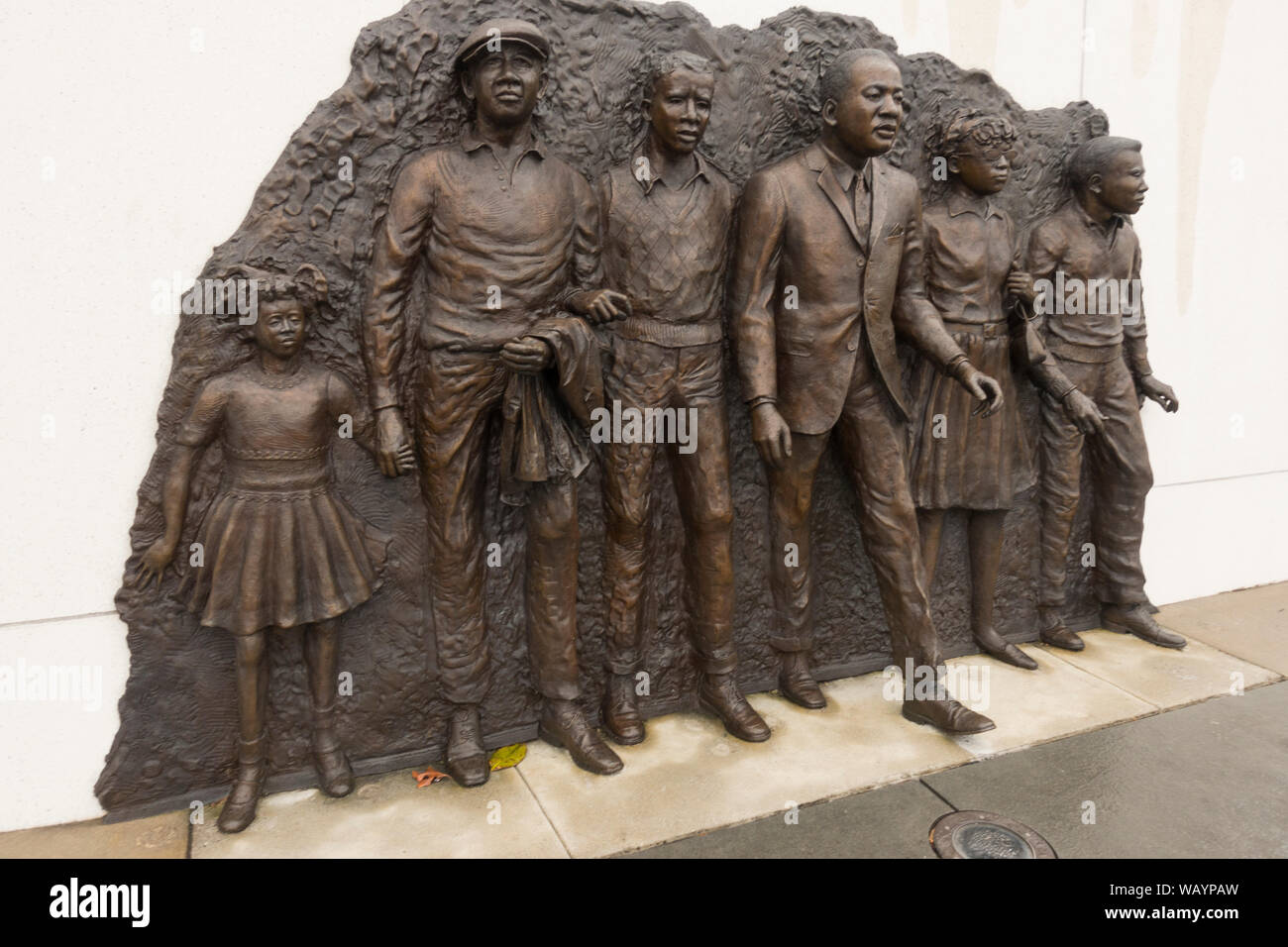 The Unfinished March statue at Martin Luther King Jr Plaza Newport News ...