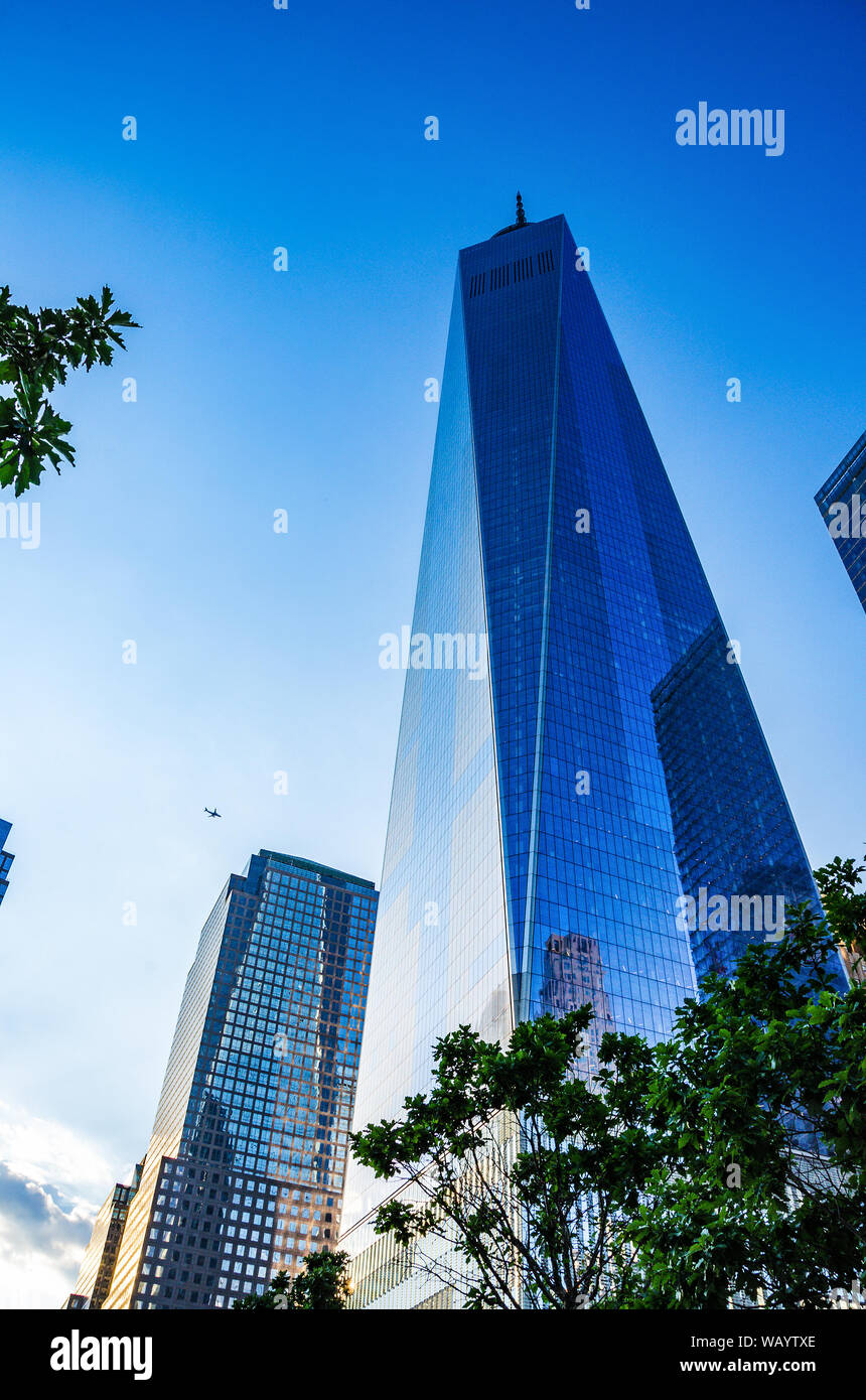Freedom Tower (one WTC) highrises in Manhattan. One World Trade Center ...