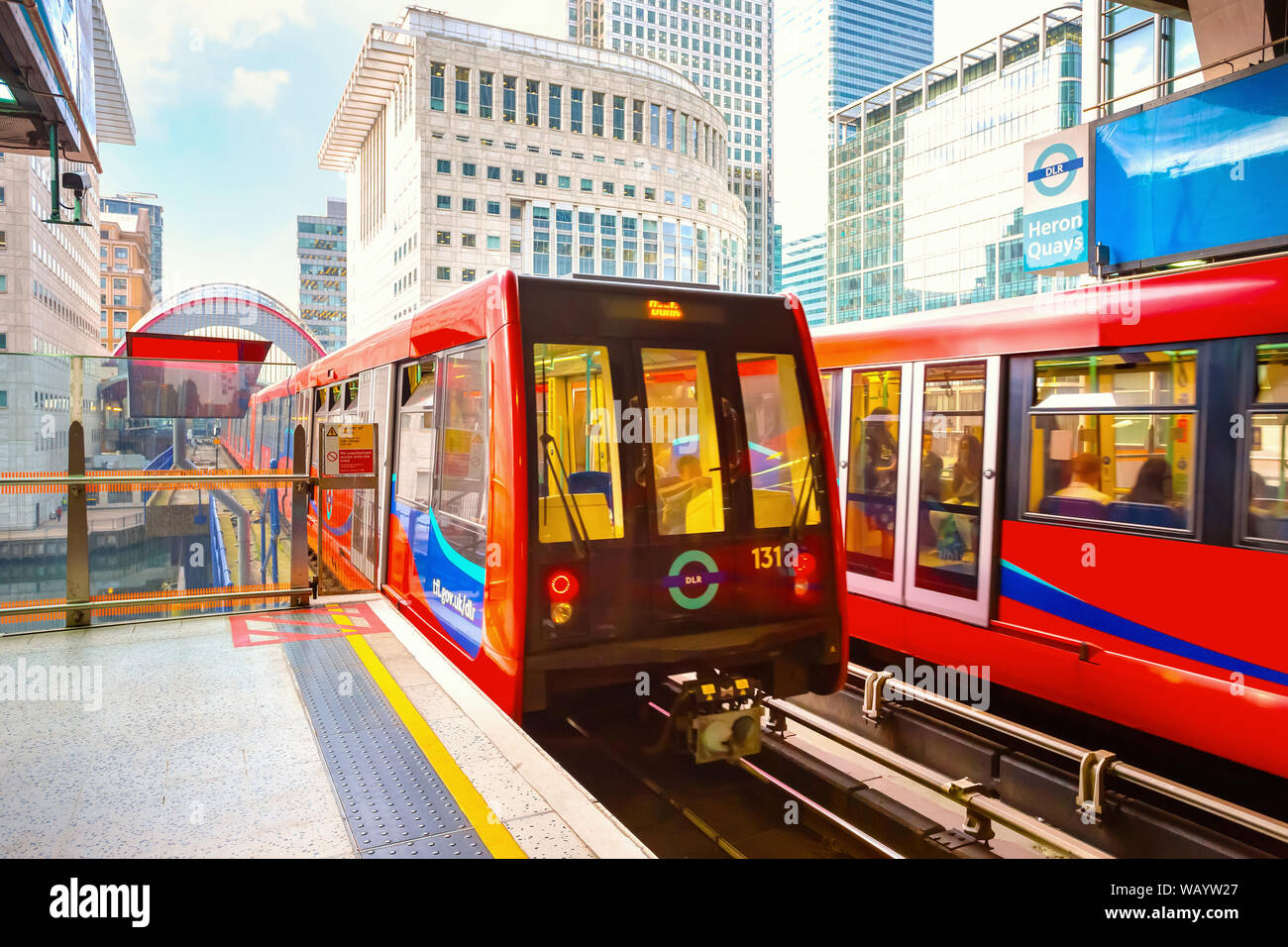 DLR Light Rail Train in London, UK Stock Photo - Alamy