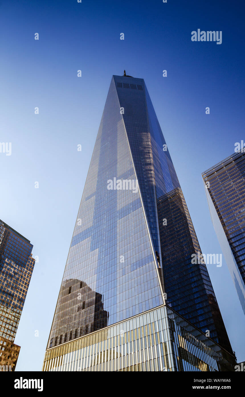 Freedom Tower (one WTC) highrises in Manhattan. One World Trade Center ...