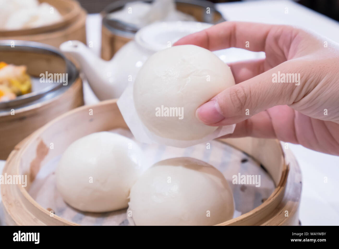 Custard buns hi-res stock photography and images - Alamy