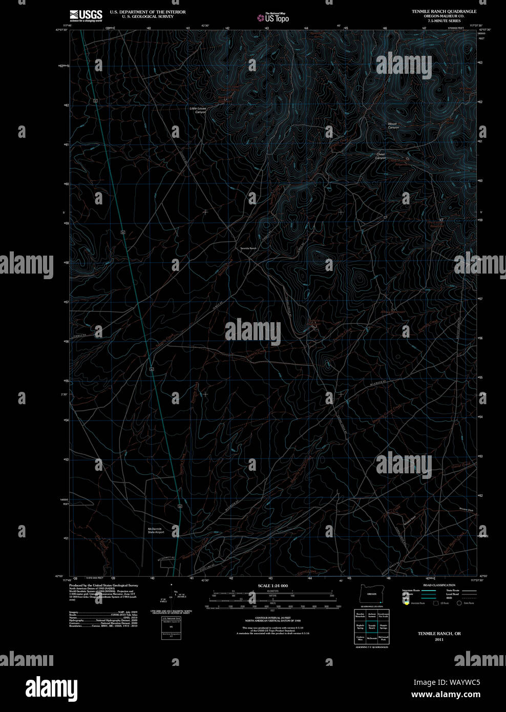 Map of tenmile oregon hi-res stock photography and images - Alamy