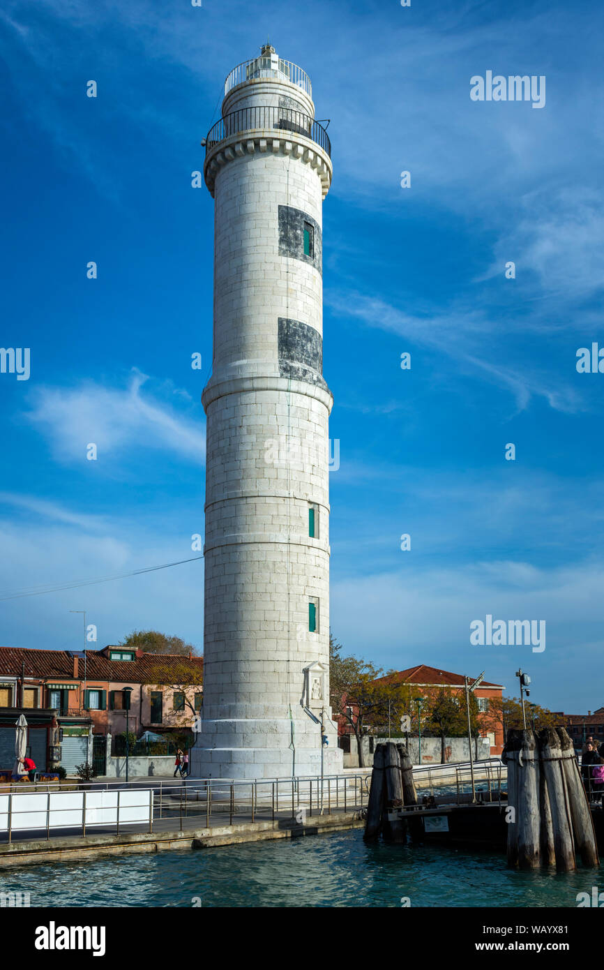 The Murano Lighthouse (Faro dell'Isola di Murano), on the island of ...