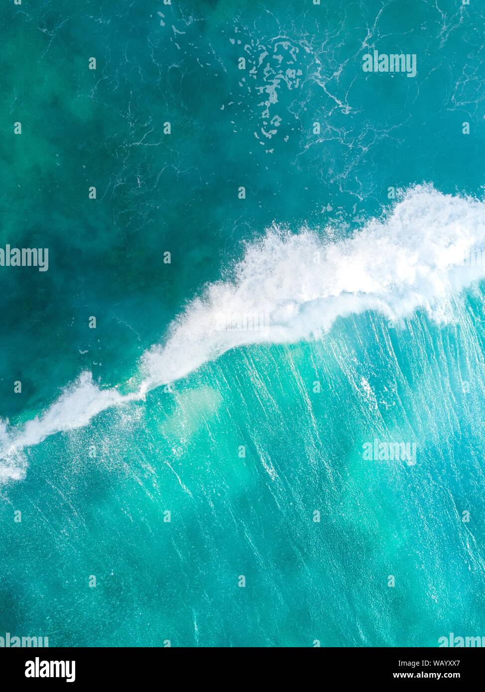 Overhead vertical shot blue sea Stock Photo - Alamy