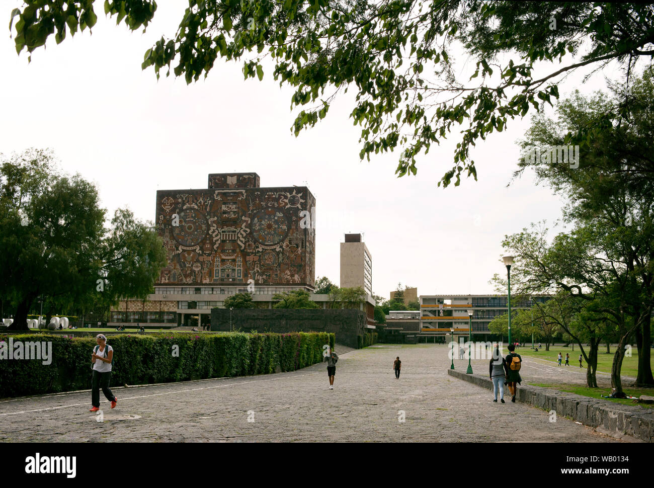 The campus of UNAM (National Autonomous University of Mexico). Mexico ...