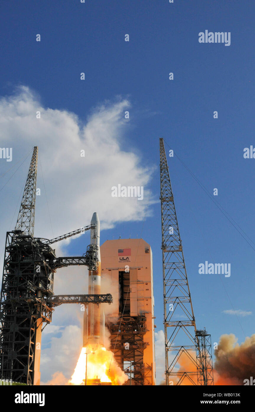 Cape Canaveral Air Force Station, Fla., USA. August 22, 2019– A United ...