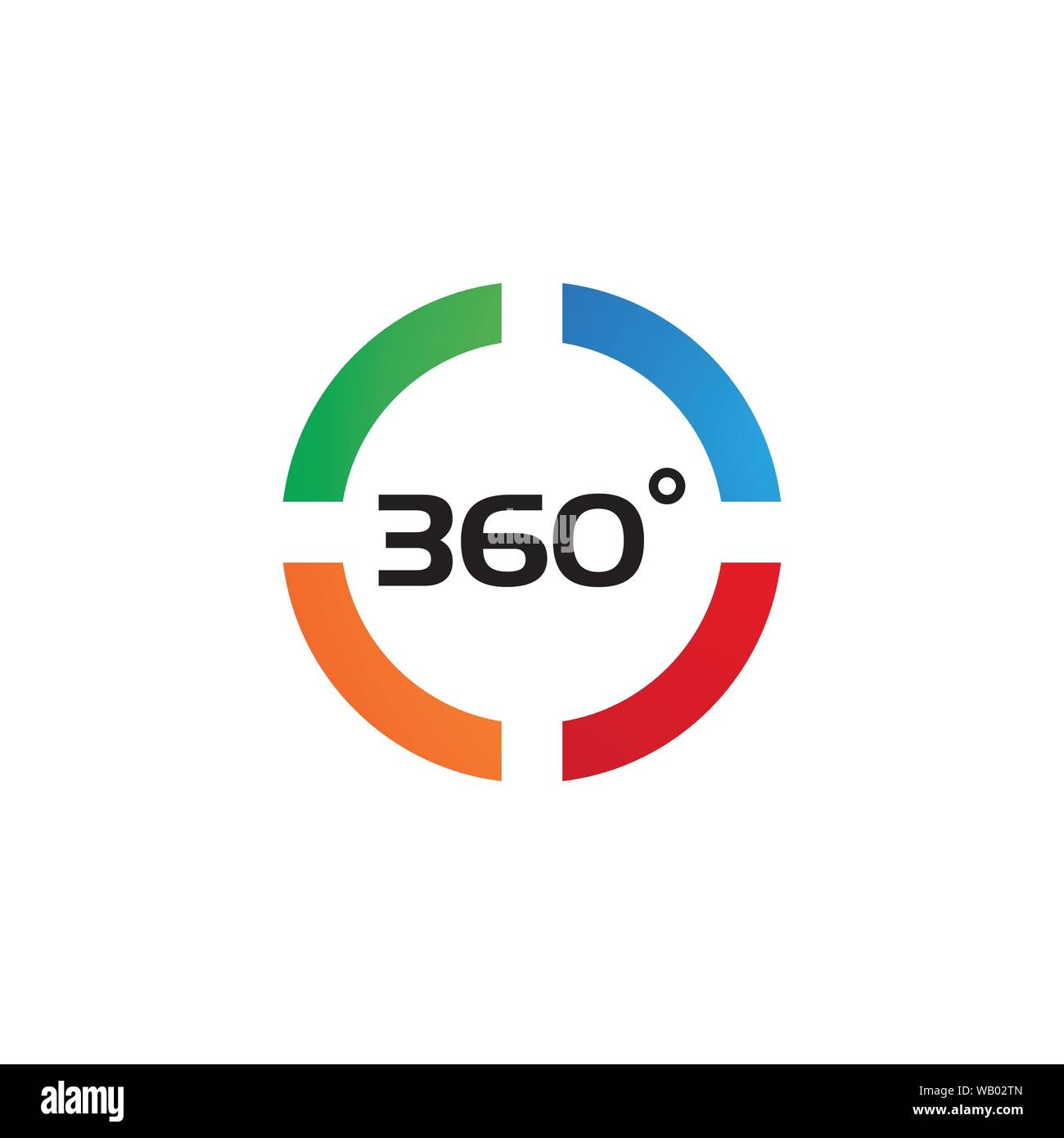 360 Degree View Related Vector Icons design template Stock Vector Image ...