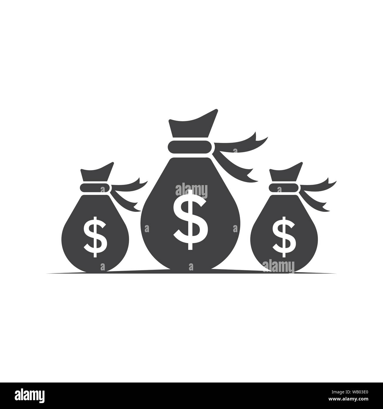 Money Bag icon Template vector illustration design Stock Vector Image ...