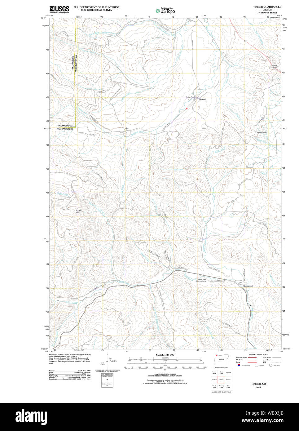 Map oregon usgs hi-res stock photography and images - Alamy