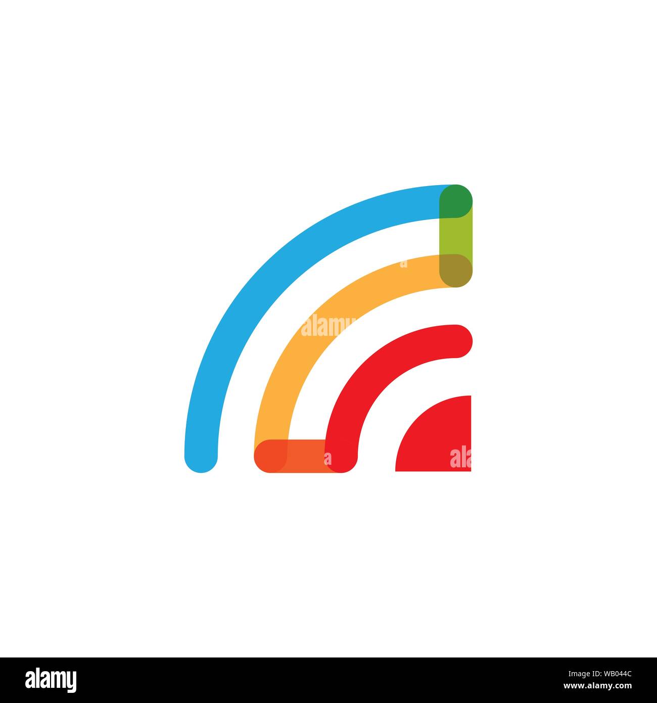 signal wi-fi illustration design template Stock Vector Image & Art - Alamy