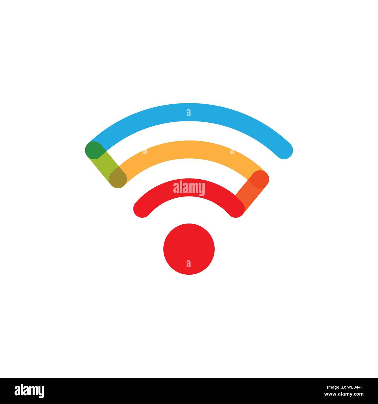 signal wi-fi illustration design template Stock Vector Image & Art - Alamy