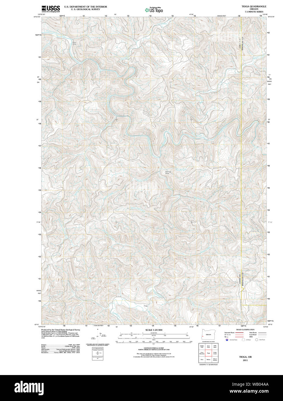 Map of tioga Cut Out Stock Images & Pictures - Alamy