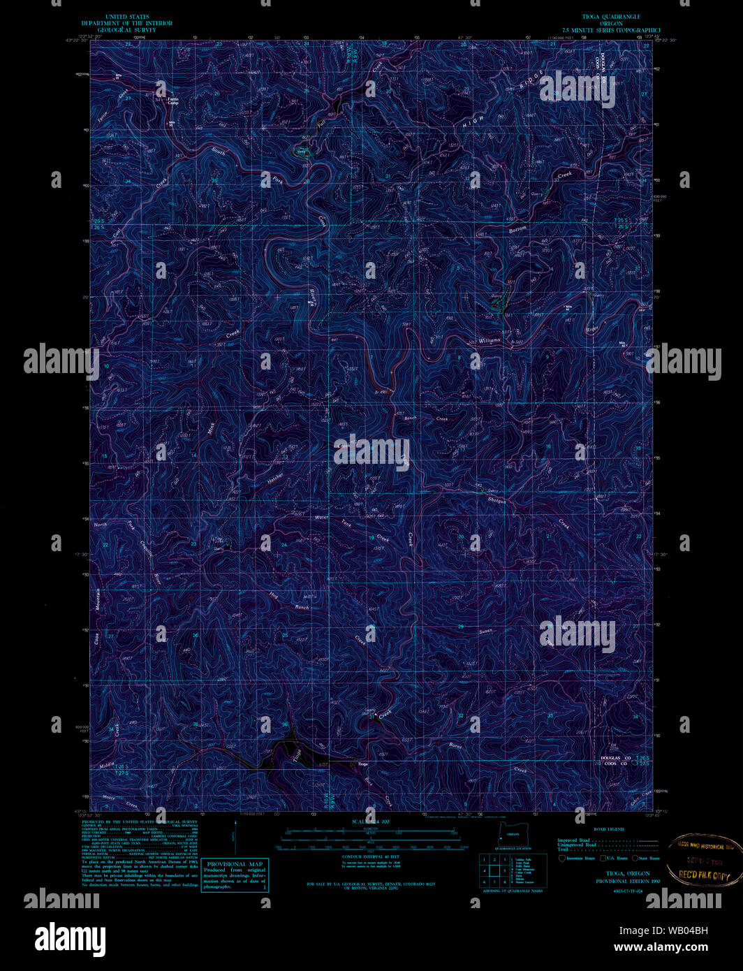 Map of tioga hi-res stock photography and images - Alamy