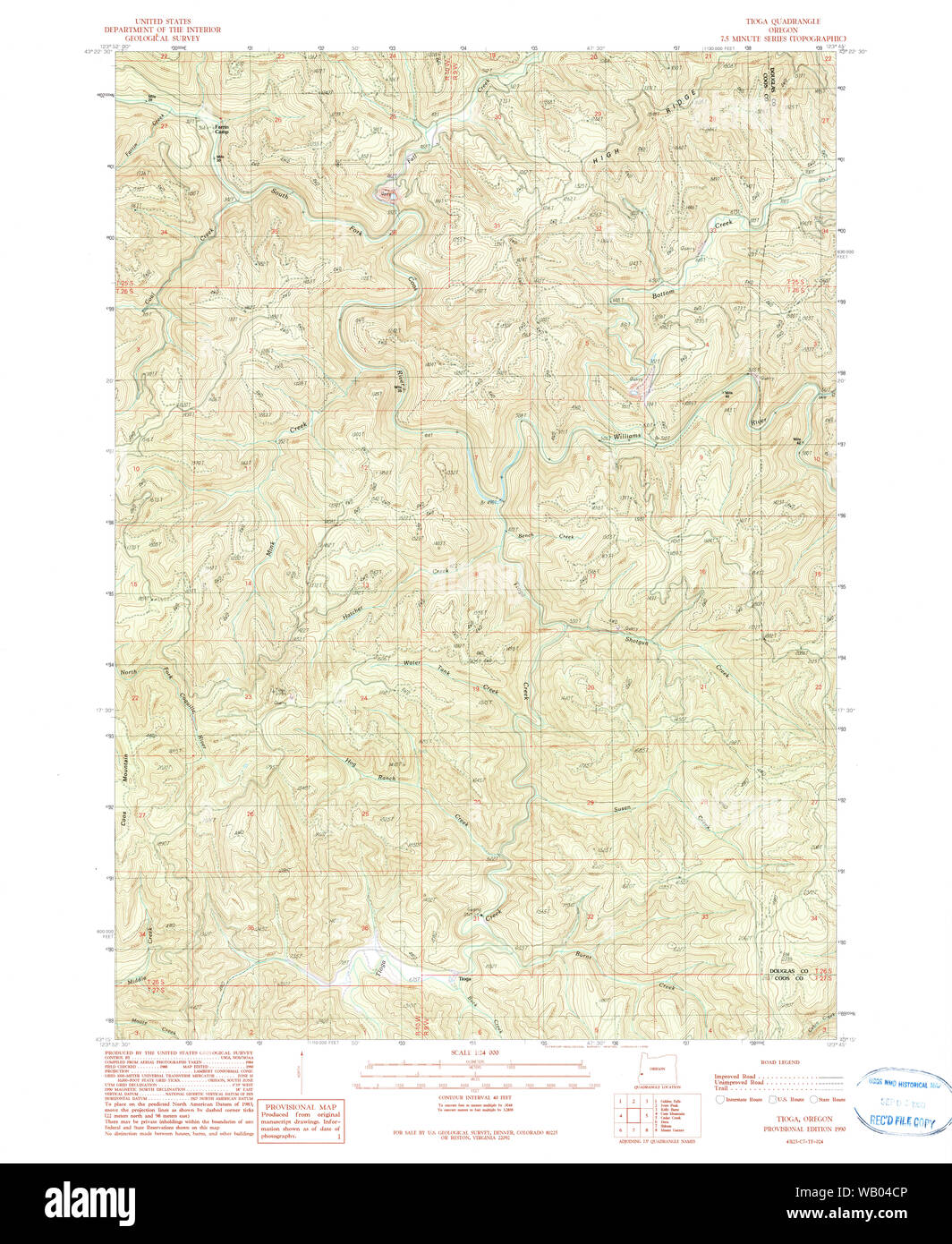 Map of tioga hi-res stock photography and images - Alamy