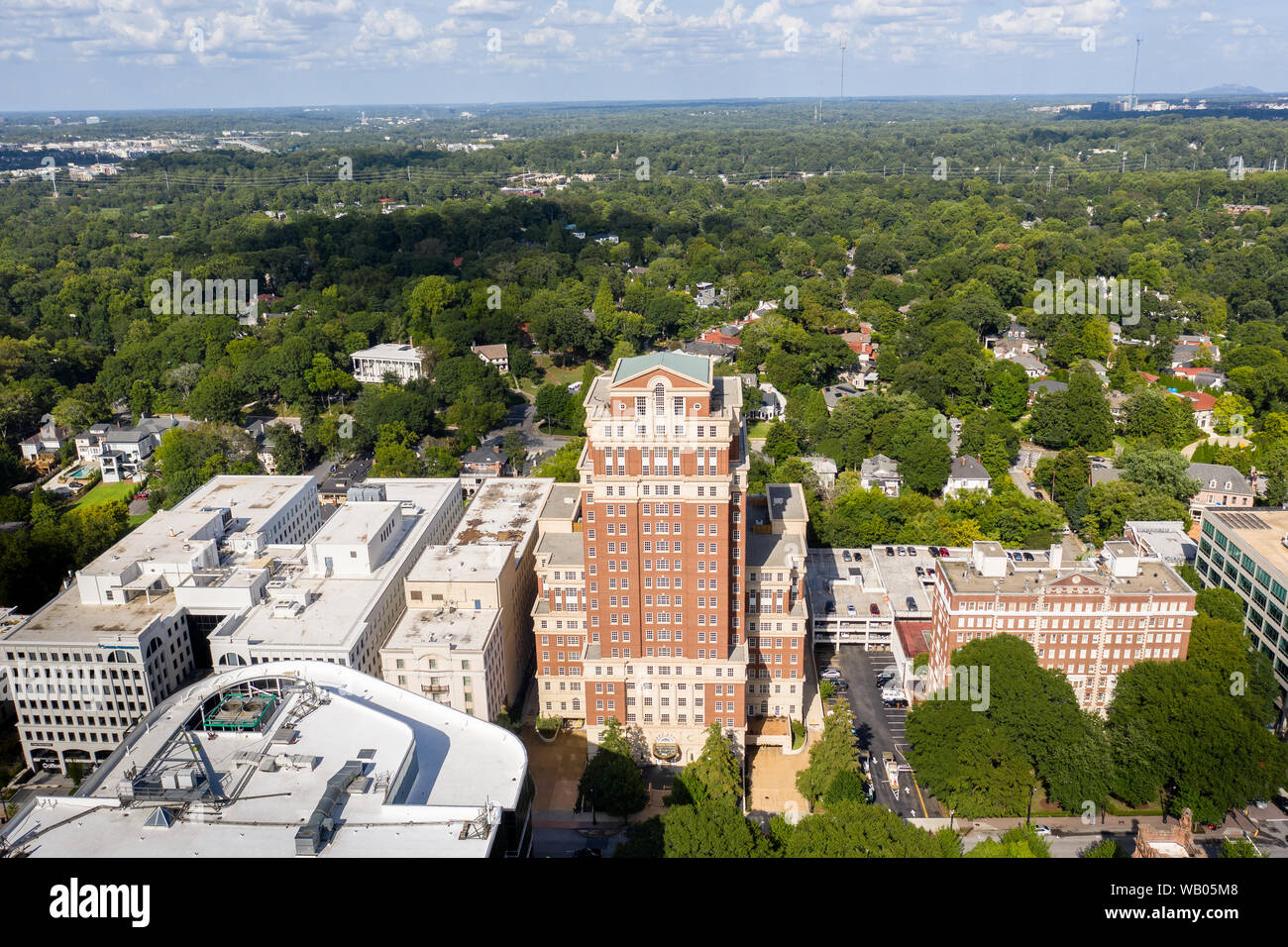 Aerial view Historical Midtown Atlanta Stock Photo - Alamy