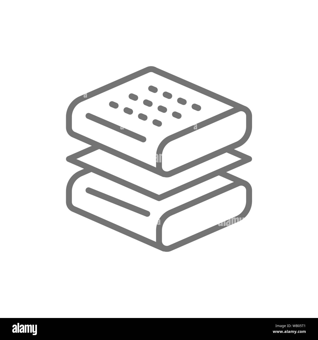 Orthopedic mattress icon line Black and White Stock Photos & Images - Alamy