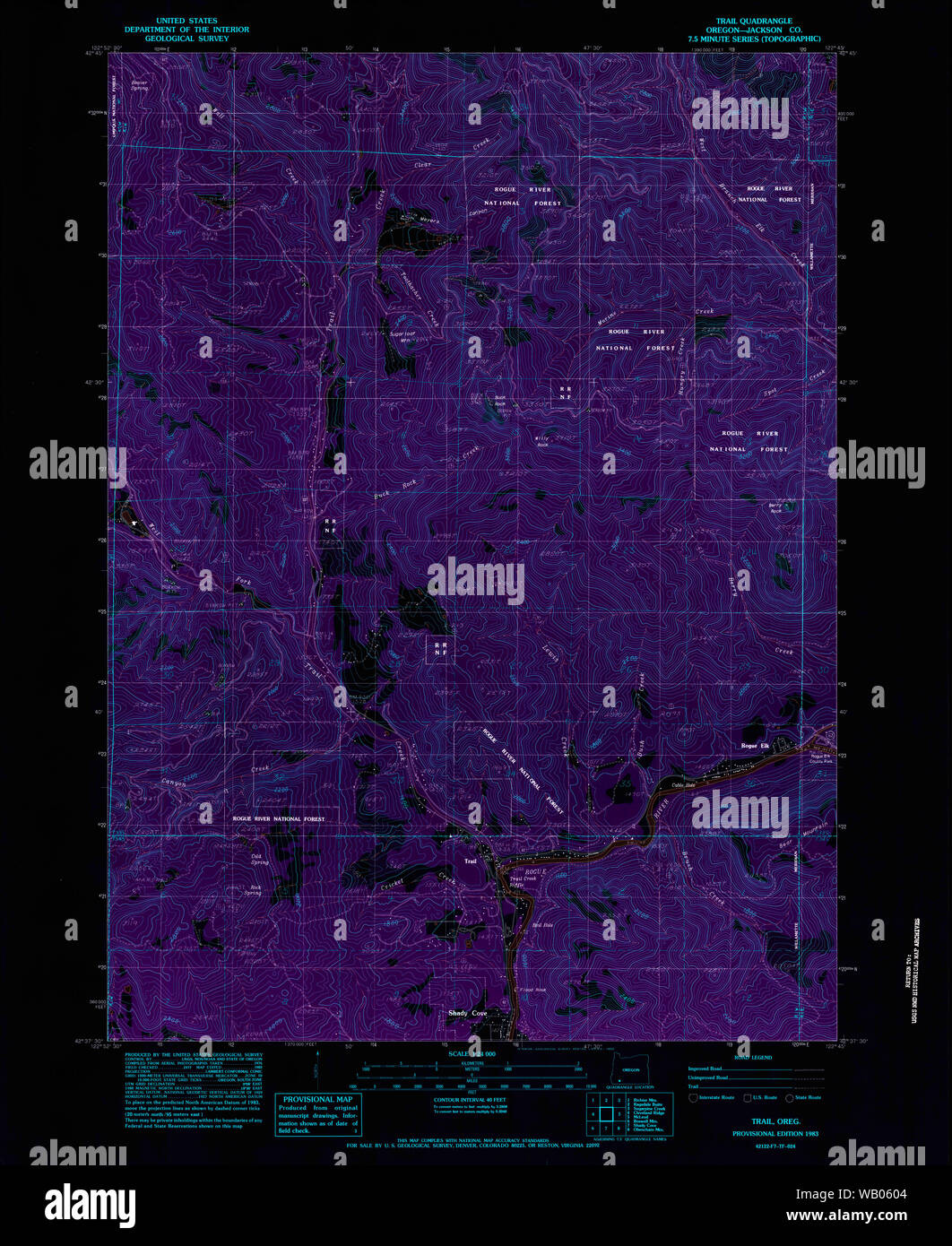 Oregon trail map hi-res stock photography and images - Alamy