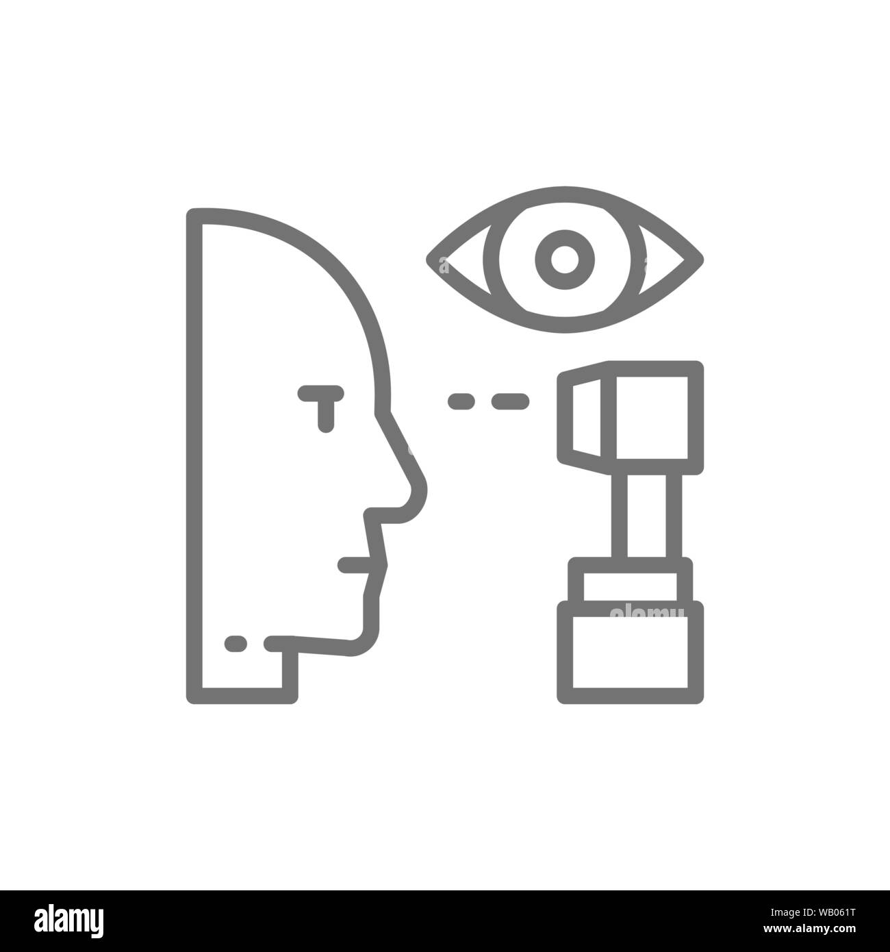 Eye identification Black and White Stock Photos & Images - Alamy