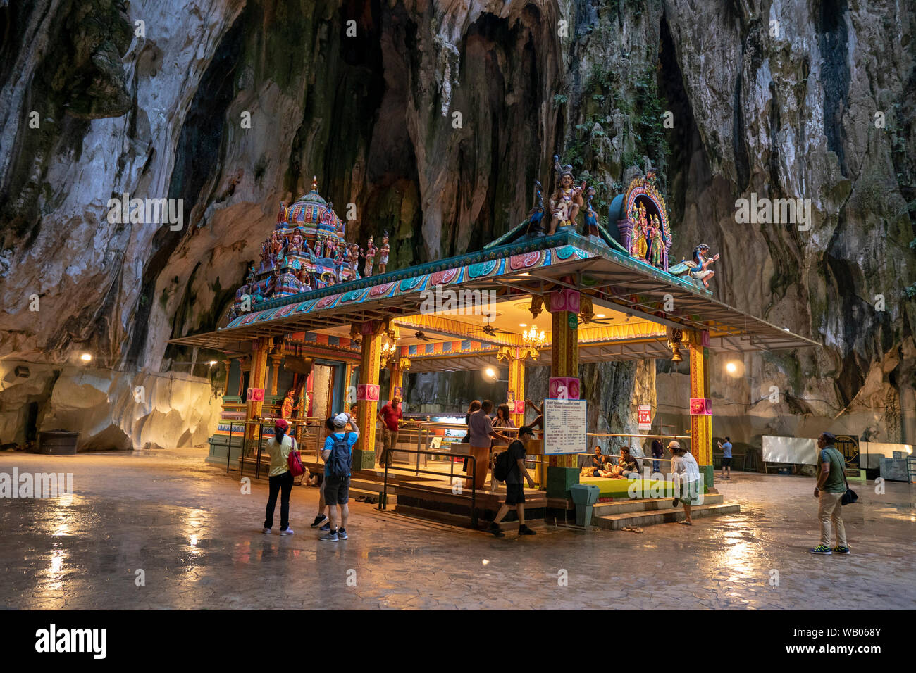 Batu Caves Selangor / Malaysia - May 1 2019 : Hindu temple and interior ...