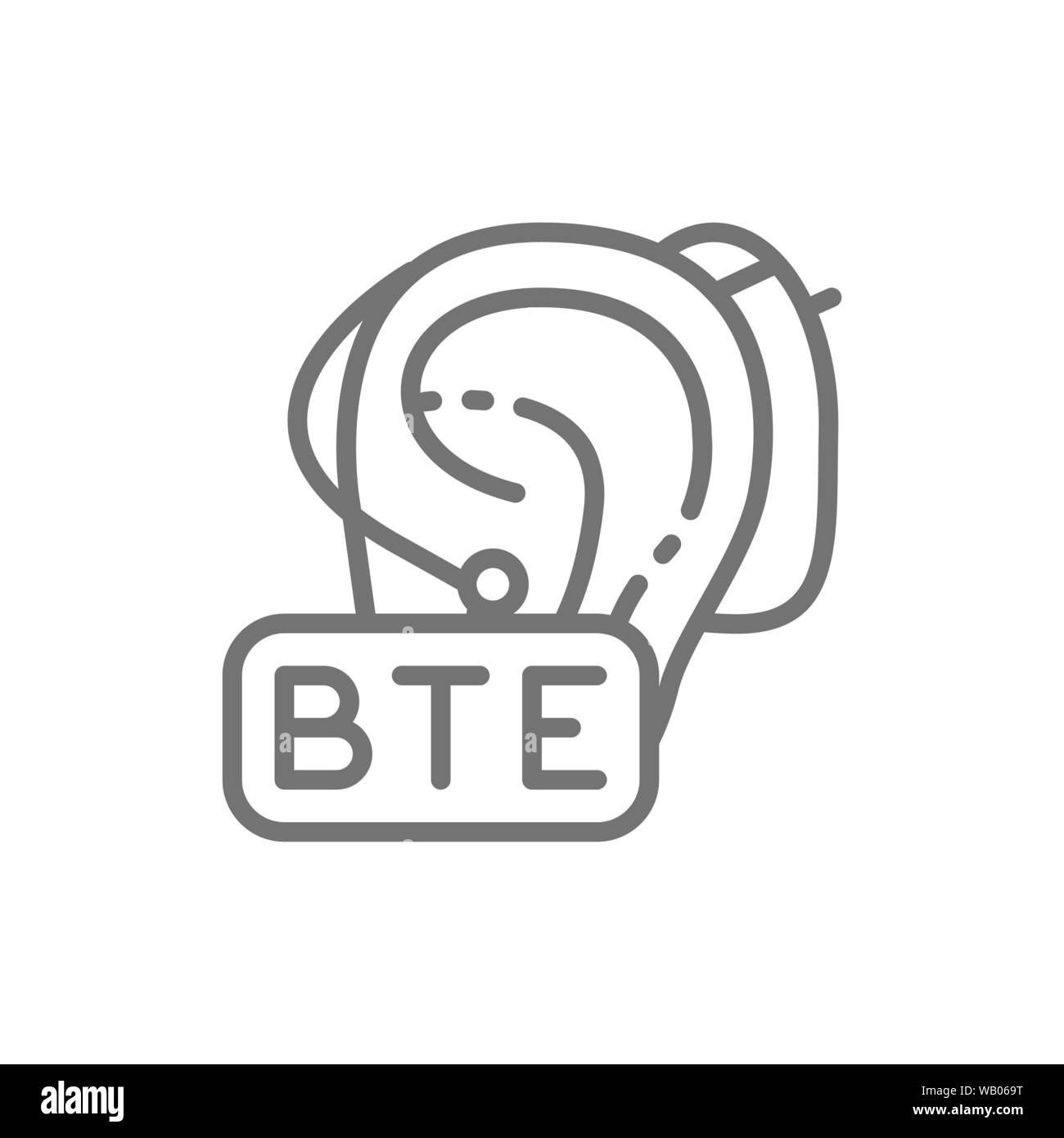 Bte hearing aid hi-res stock photography and images - Alamy