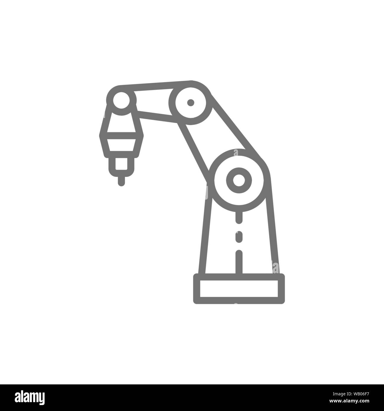 Robotic arm for 3d printer line icon Stock Vector Image & Art - Alamy
