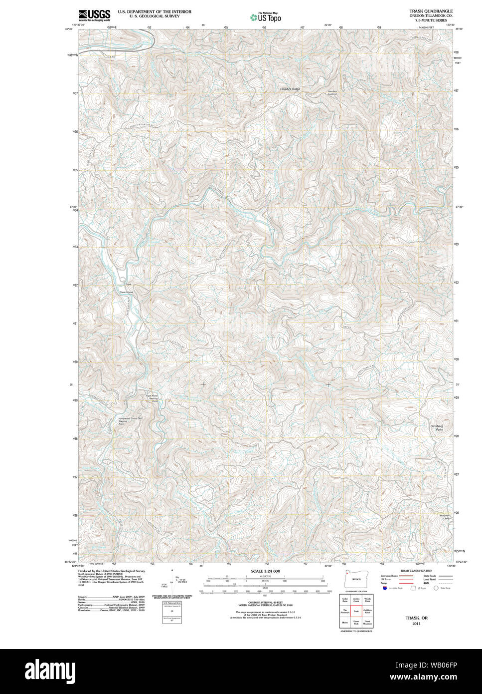 Map oregon usgs hi-res stock photography and images - Alamy