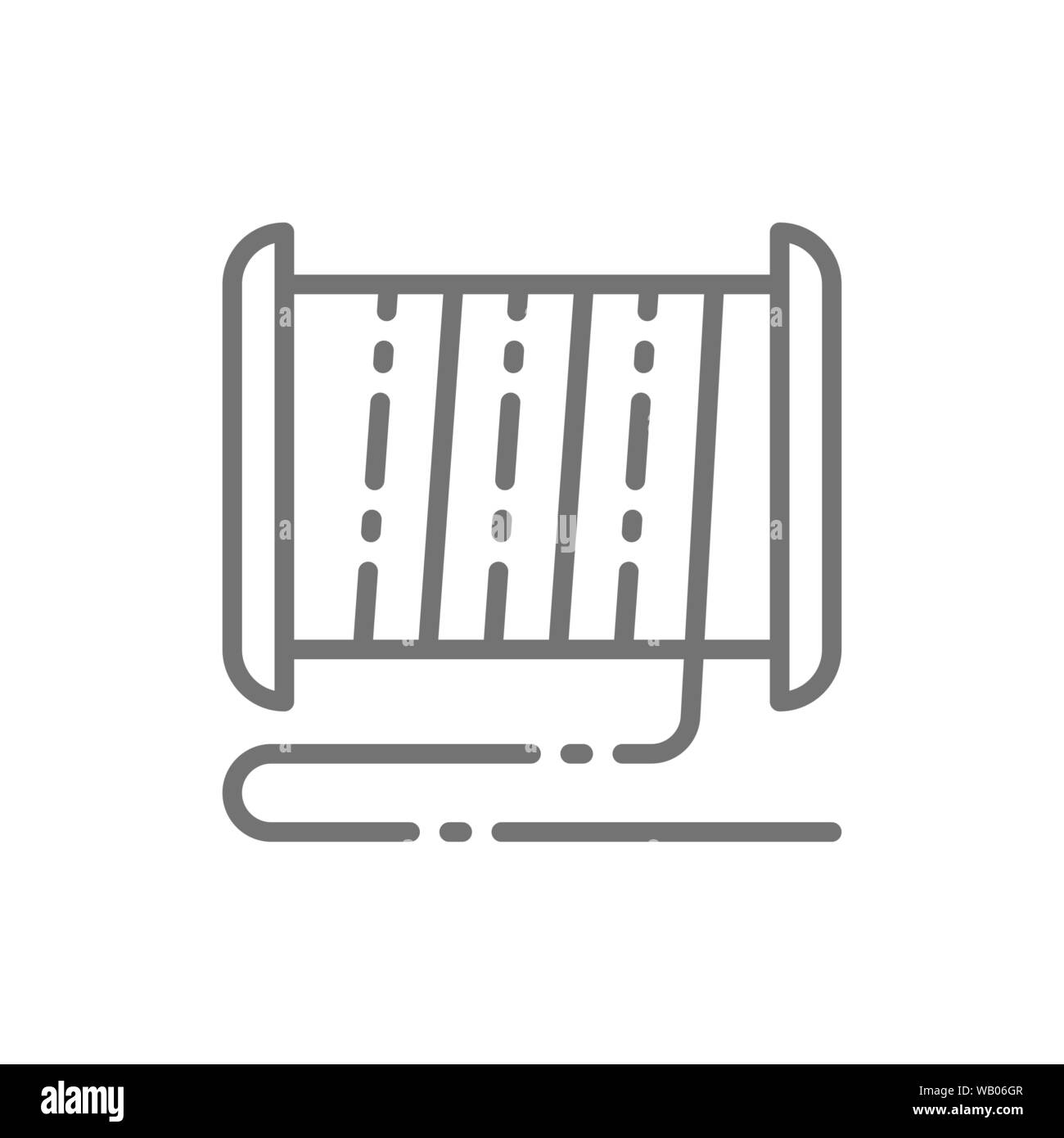 Plastic thread reel for 3d printer line icon Stock Vector Image & Art ...