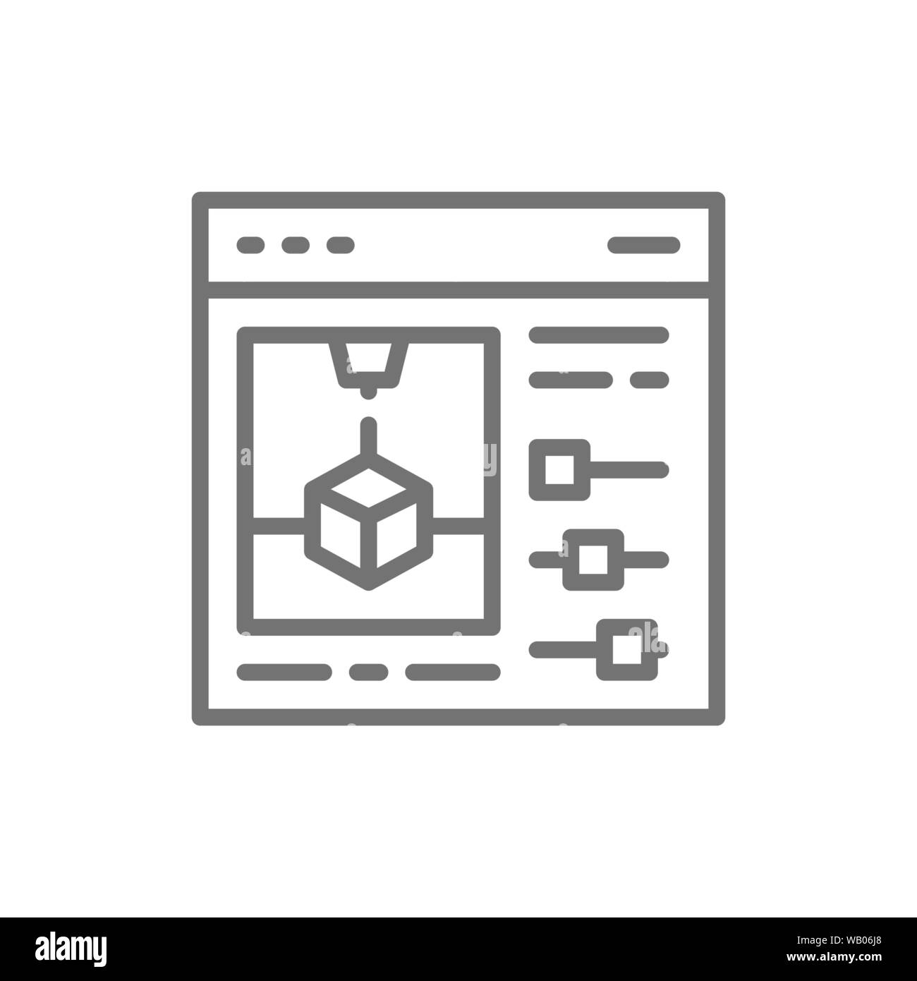 Printing settings Cut Out Stock Images & Pictures - Alamy